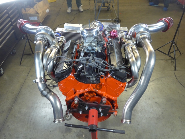 Twin Turbo Header Intercooler Kit For 64-67 Chevelle BBC Big Block 396 ...