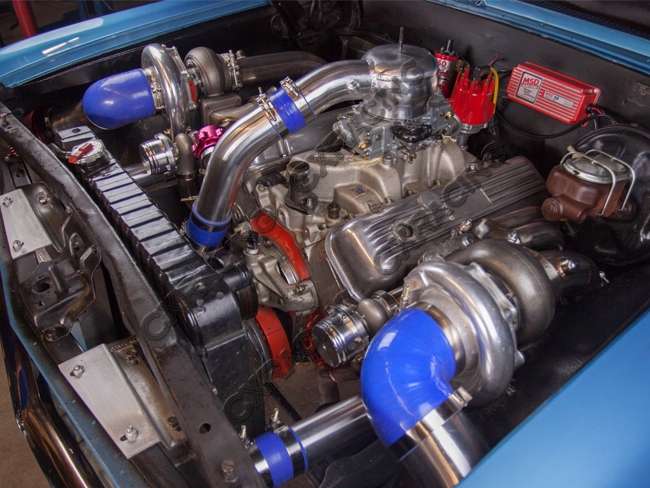 Twin Turbo Header Intercooler Kit For 64-67 Chevelle BBC Big Block 396 ...