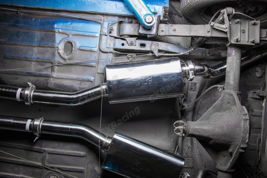 Twin Turbo Manifold Header Intercooler Exhaust Catback Kit for 67-69 ...