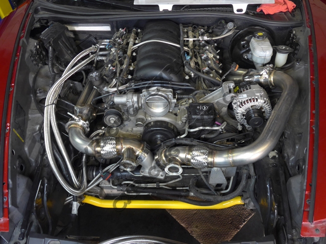 Turbo Manifold Header Downpipe Intercooler Piping Radiator For Corvette ...