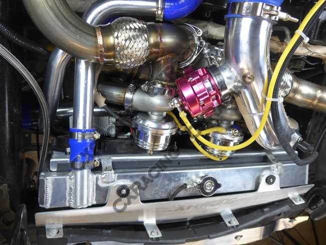 Turbo Manifold Header Downpipe Intercooler Piping Radiator For Corvette ...