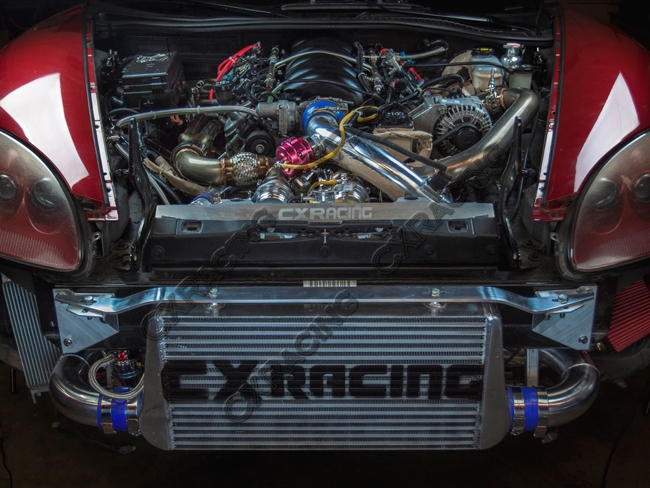 Turbo Manifold Header Downpipe Intercooler Piping Radiator For Corvette ...