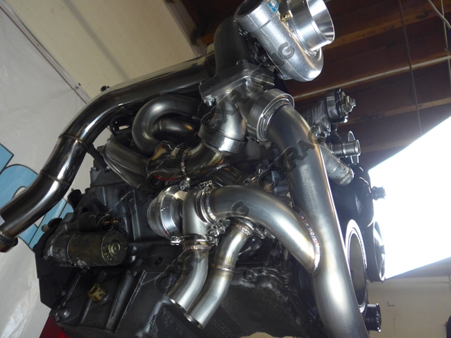 Turbo Manifold Downpipe Intercooler Kit 240SX S13 S14 LS1 LSx Engine Swap
