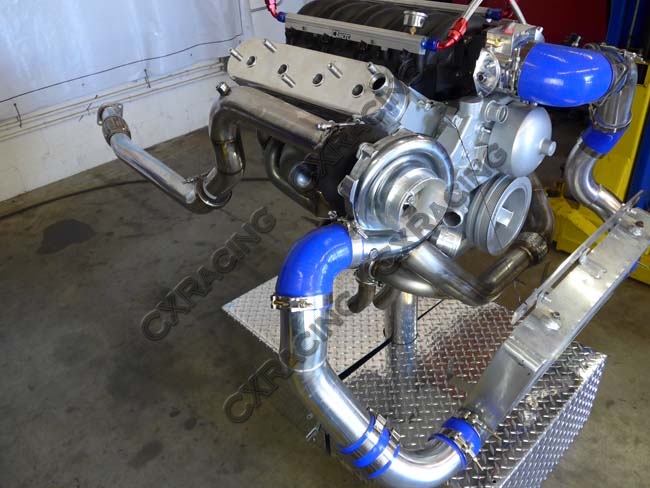 Turbo Manifold Downpipe Intercooler Kit 240SX S13 S14 LS1 LSx Engine Swap