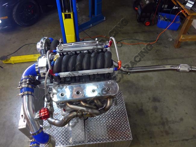 T76 Single Turbo Manifold Downpipe 240SX S13 S14 LS1 LSx Engine Swap