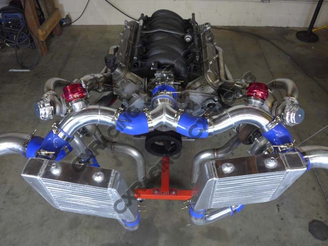 LS1 Twin Turbo Manifold Intercooler Kit Motor Mounts Oil Pan For 63-65 ...