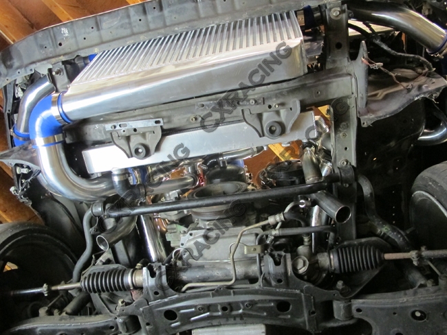 Twin Turbo Intercooler kit for 1986-1992 Toyota Supra MK3 with LS1 Swap