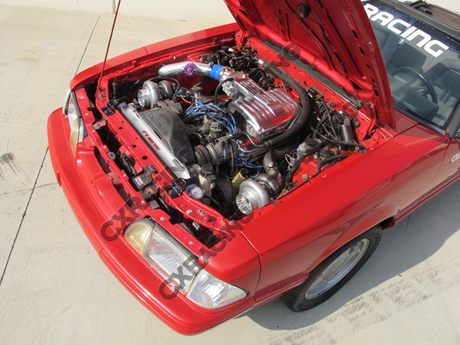 Twin Turbo Kit For 79-93 Ford FoxBody Mustang 5.0L Dual GT35 900 HP