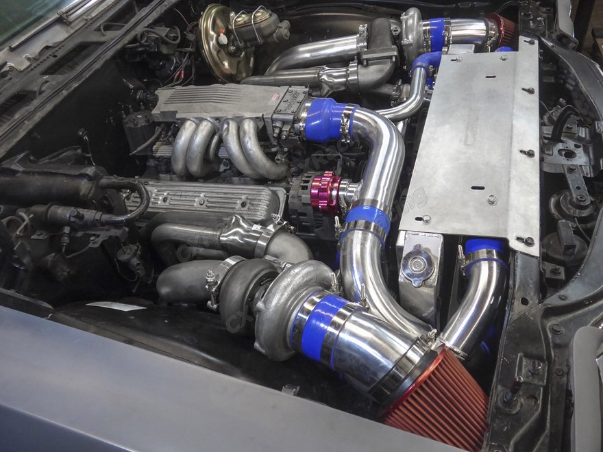 Twin Turbo Header Kit GT35 For 68-72 Chevrolet Chevelle SBC Small Block ...