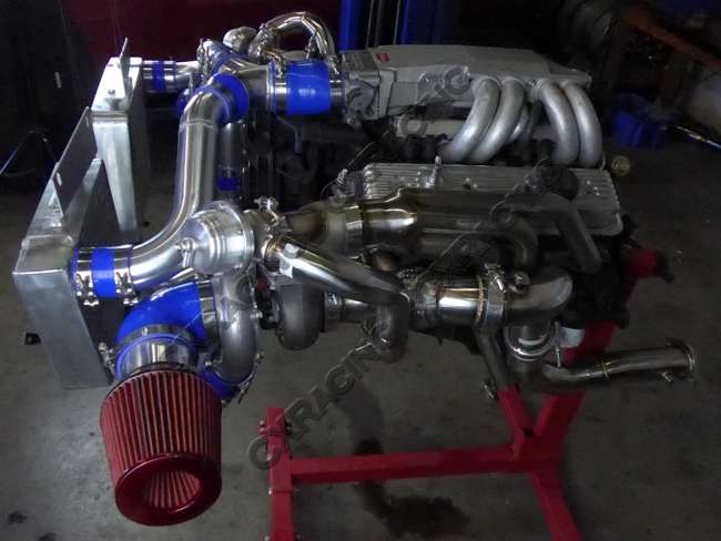 Twin Turbo Intercooler Kit For 63-65 Chevrolet Chevelle Nova SBC V8